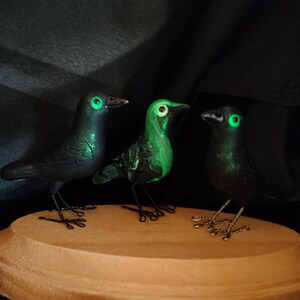 Standing Simple Crow "blind Box" Polymer Clay Miniature Hand Sculpted ...