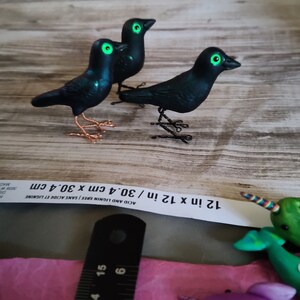 Standing Simple Crow blind Box Polymer Clay Miniature Hand Sculpted ...