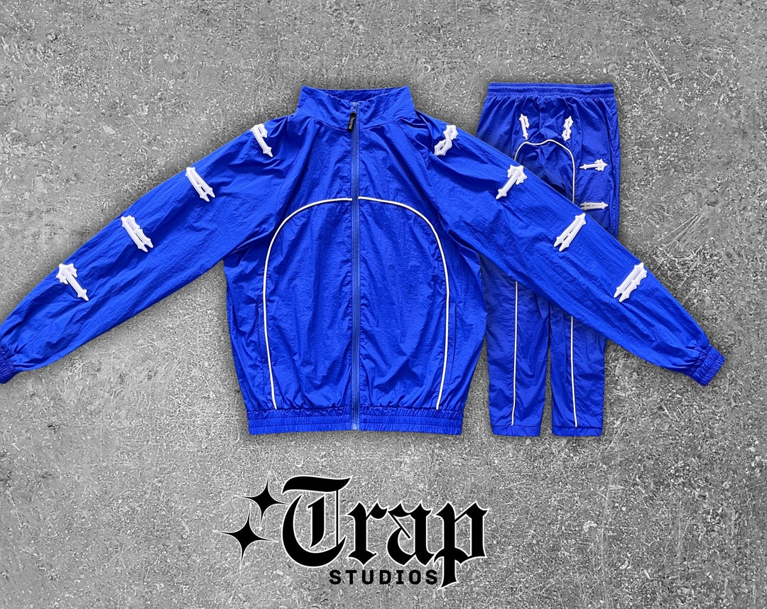 Trapstar Irongate T Shellsuit 2.0 Blue White Tracksuit Trapstar ...