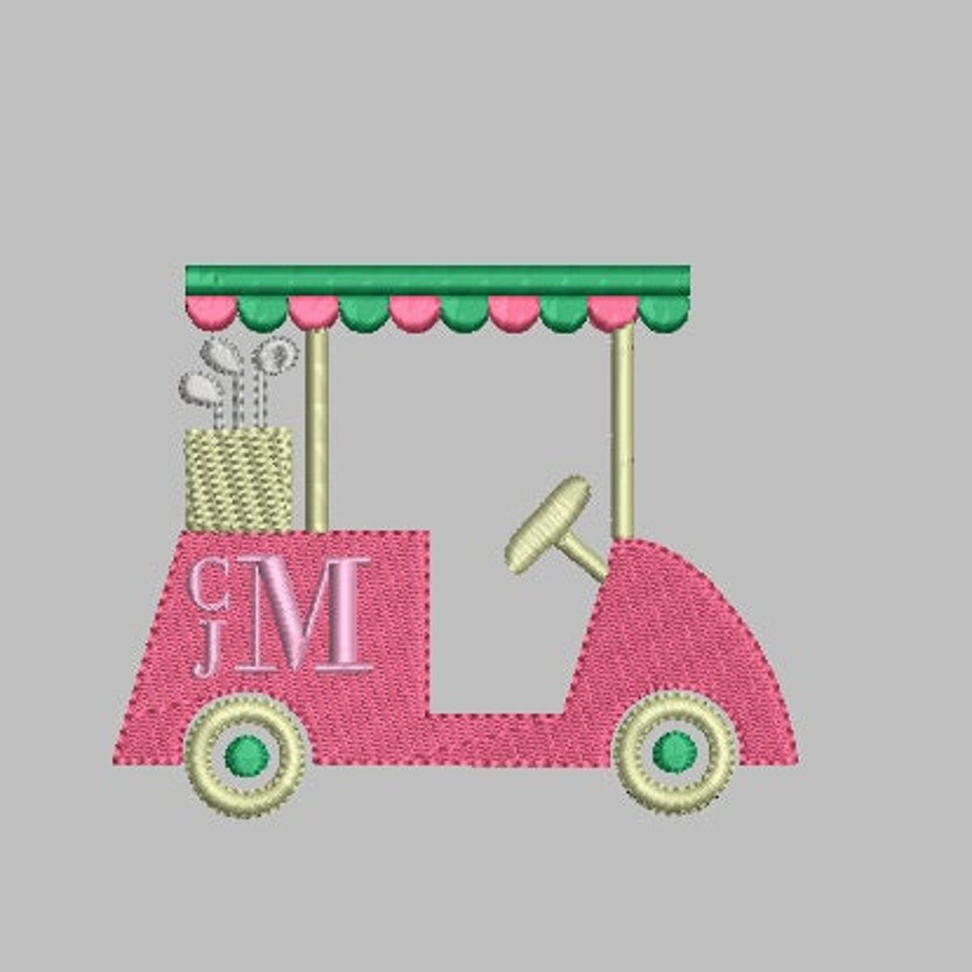 Preppy Cute Golf Cart 2, 3, 4 and 5. Dst. Jef. Pes. Exp. Vp3. Vip. Xxx ...