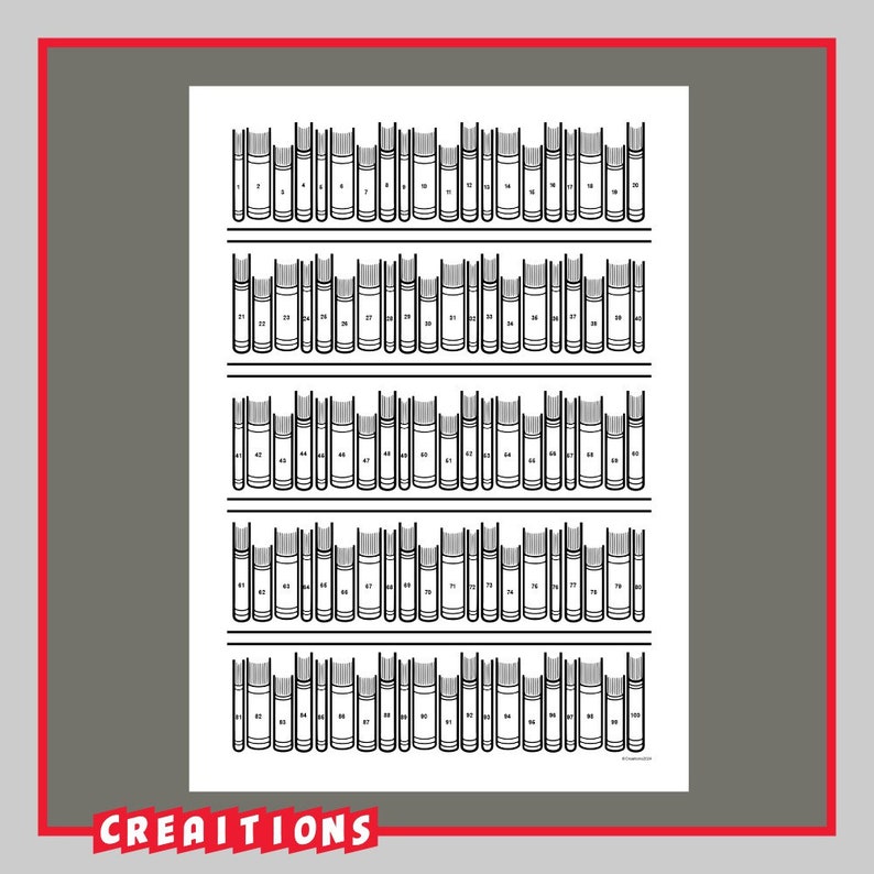 Reading Tracker Printable, Bookshelf Reading Log, Book Tracker, Reading ...