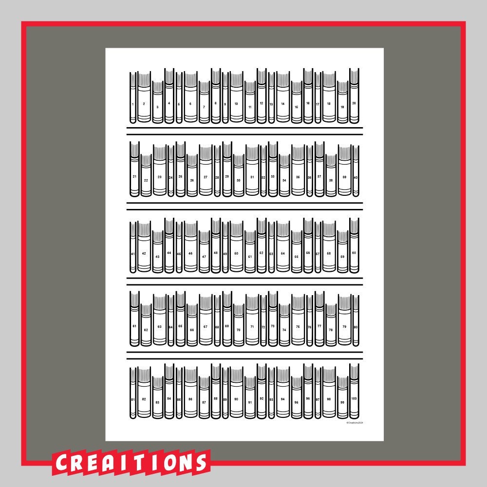 Reading Tracker Printable, Bookshelf Reading Log, Book Tracker, Reading ...