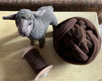 1 Lb Brown Merino Combed Top 24 Micron Roving Spinning - Etsy