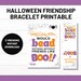 Halloween Friendship Bracelet Printable | You've Been Boo'd ...