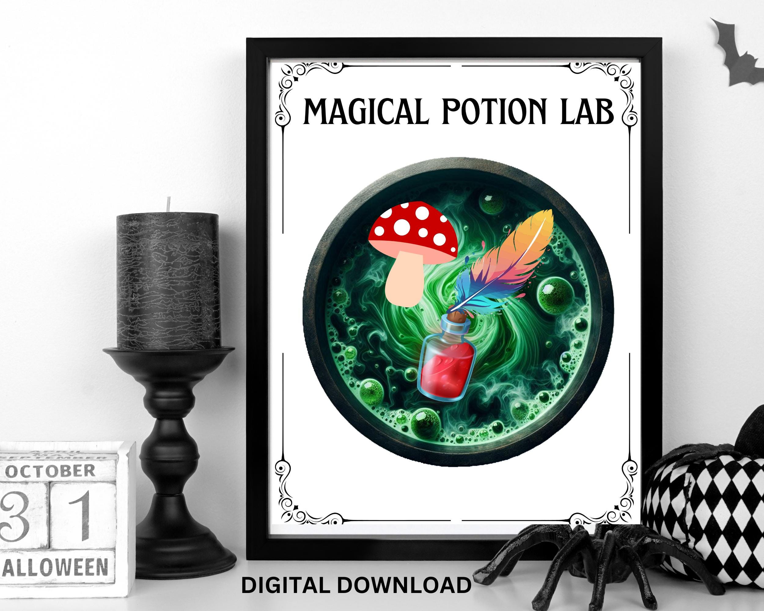 Halloween Magic Potion Lab Printable | Witch's Cauldron Play ...