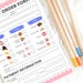 Bakery Pretend Play Order Form | Dessert Printable | Instant Download ...
