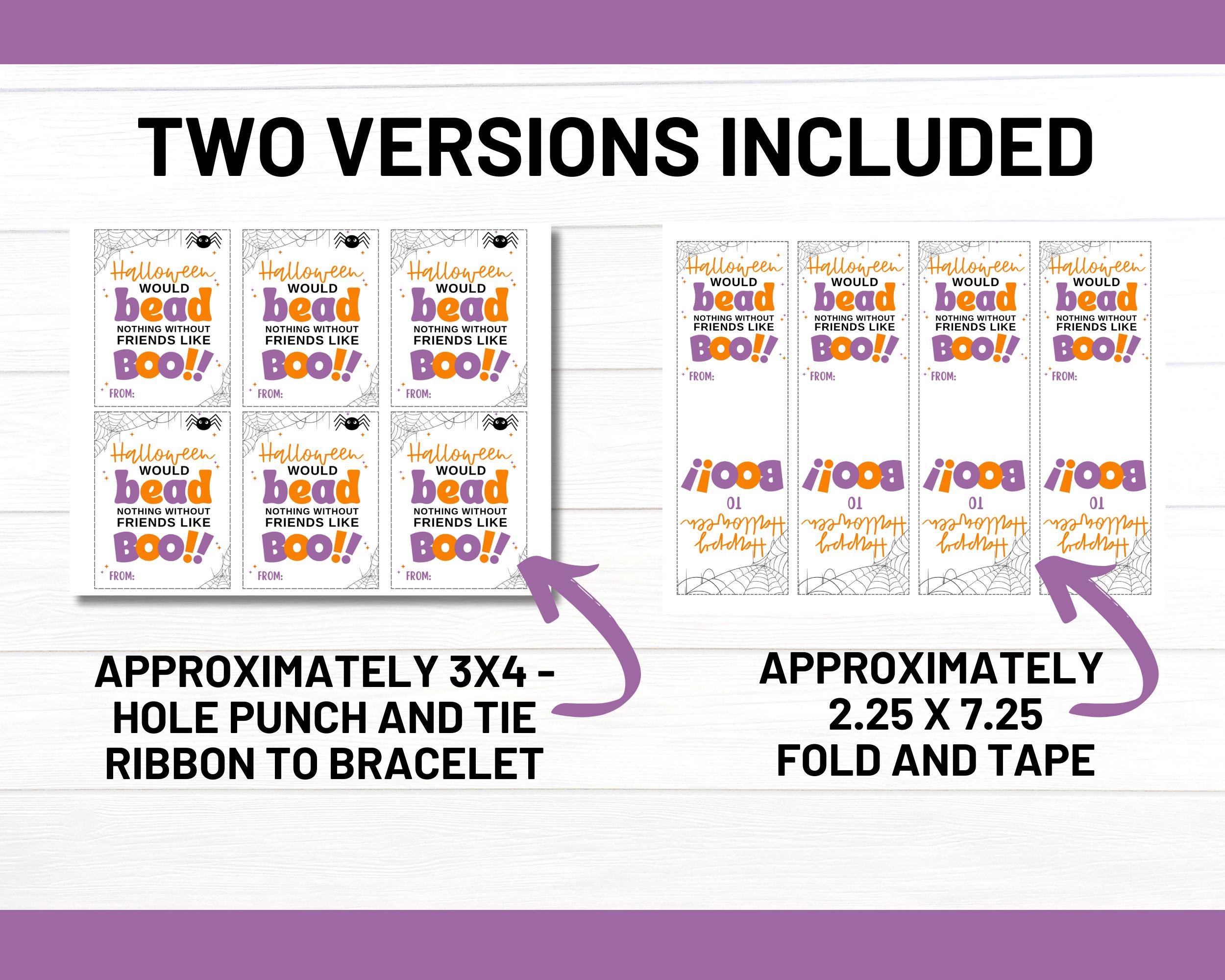 Halloween Friendship Bracelet Printable | You've Been Boo'd ...