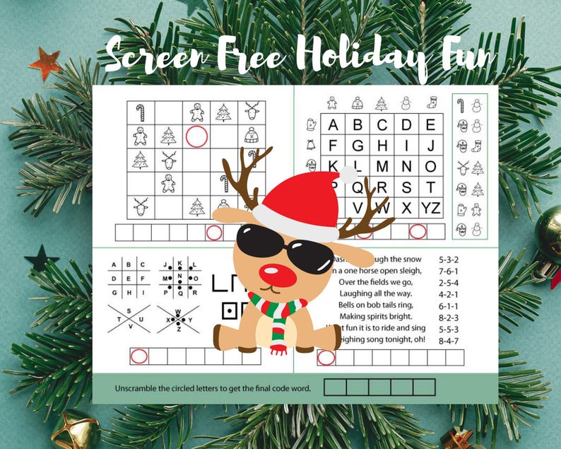 Mini Holiday Escape Room | Christmas Escape Room for Kids | Holiday ...