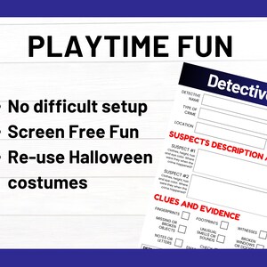 Pretend Detective Form | Printable Play Detective | Dramatic Play ...