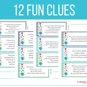 Back to School | Indoor School Scavenger Hunt | School Family Night ...