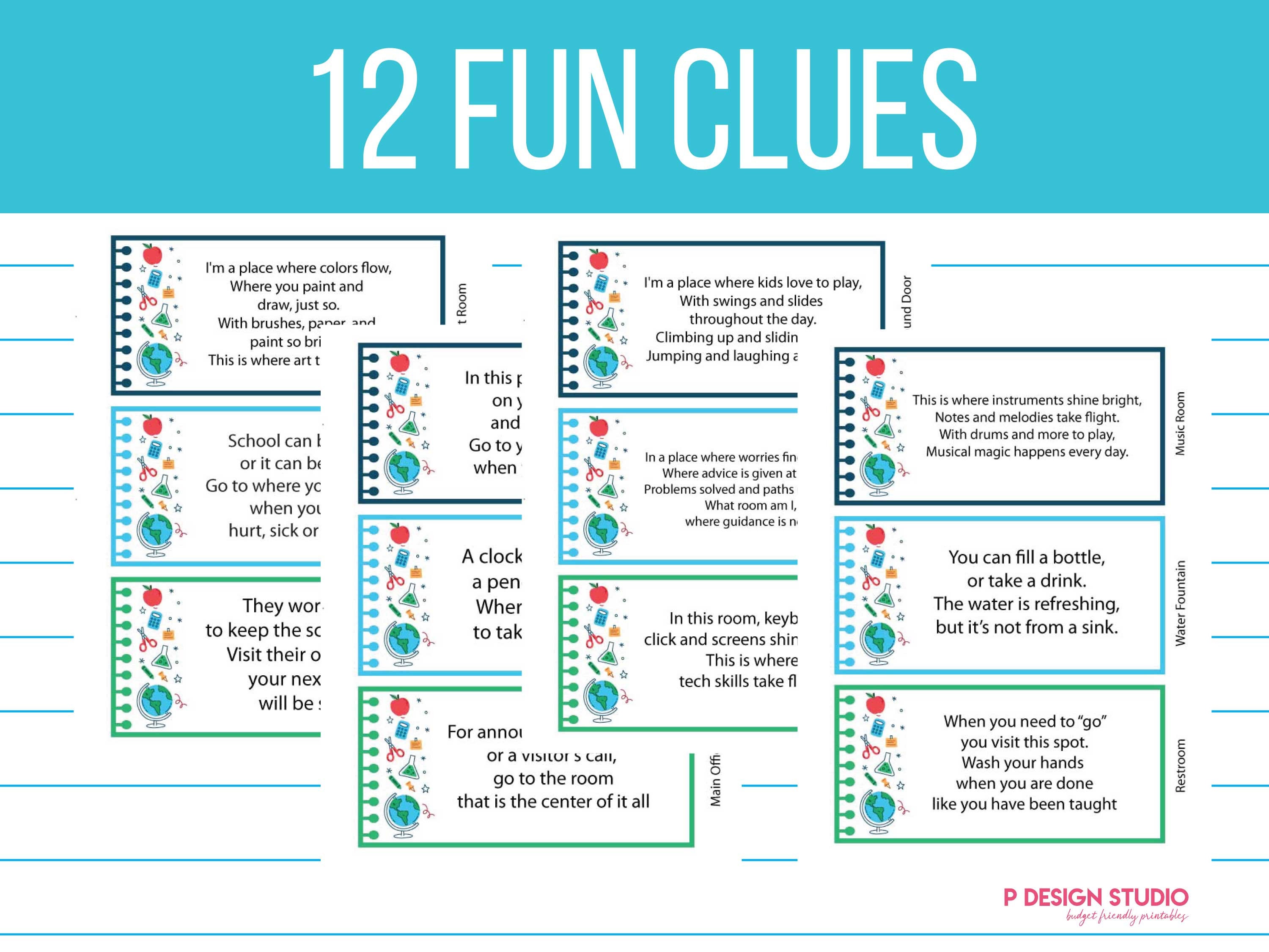 Back to School | Indoor School Scavenger Hunt | School Family Night ...