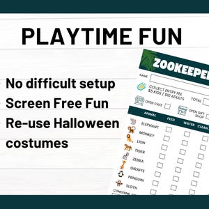 Pretend Zookeeper Printable | Zoo | Animal Checkup | Pretend Play | Animal Lover | School Age ...