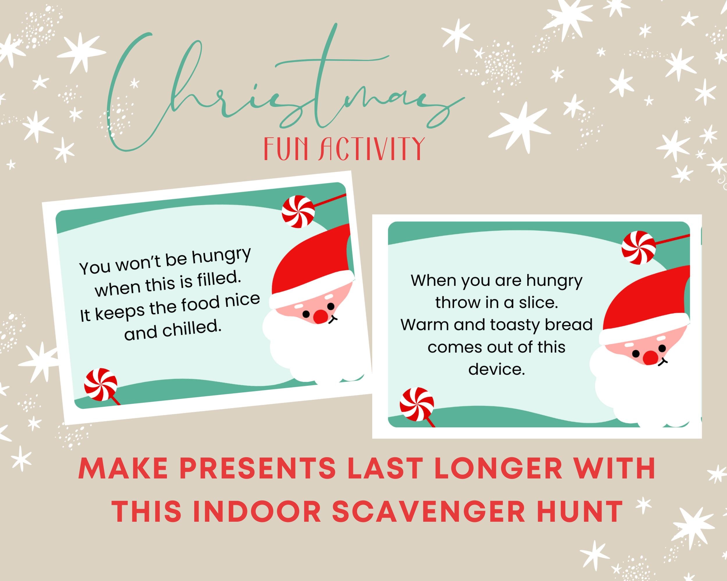 Indoor Christmas Treasure Hunt | Christmas Scavenger Hunt | Printable ...