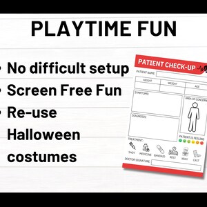 Doctor's Office Pretend Play Card, Medical Toy, Nurse Dramatic Play, Instant Download, Hospital ...