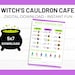 Witch's Cauldron Cafe Printable Halloween Pretend Play Costume Add on ...