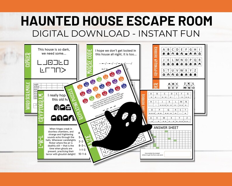 Haunted House Escape Room for Kids | Kids Halloween Escape Room ...