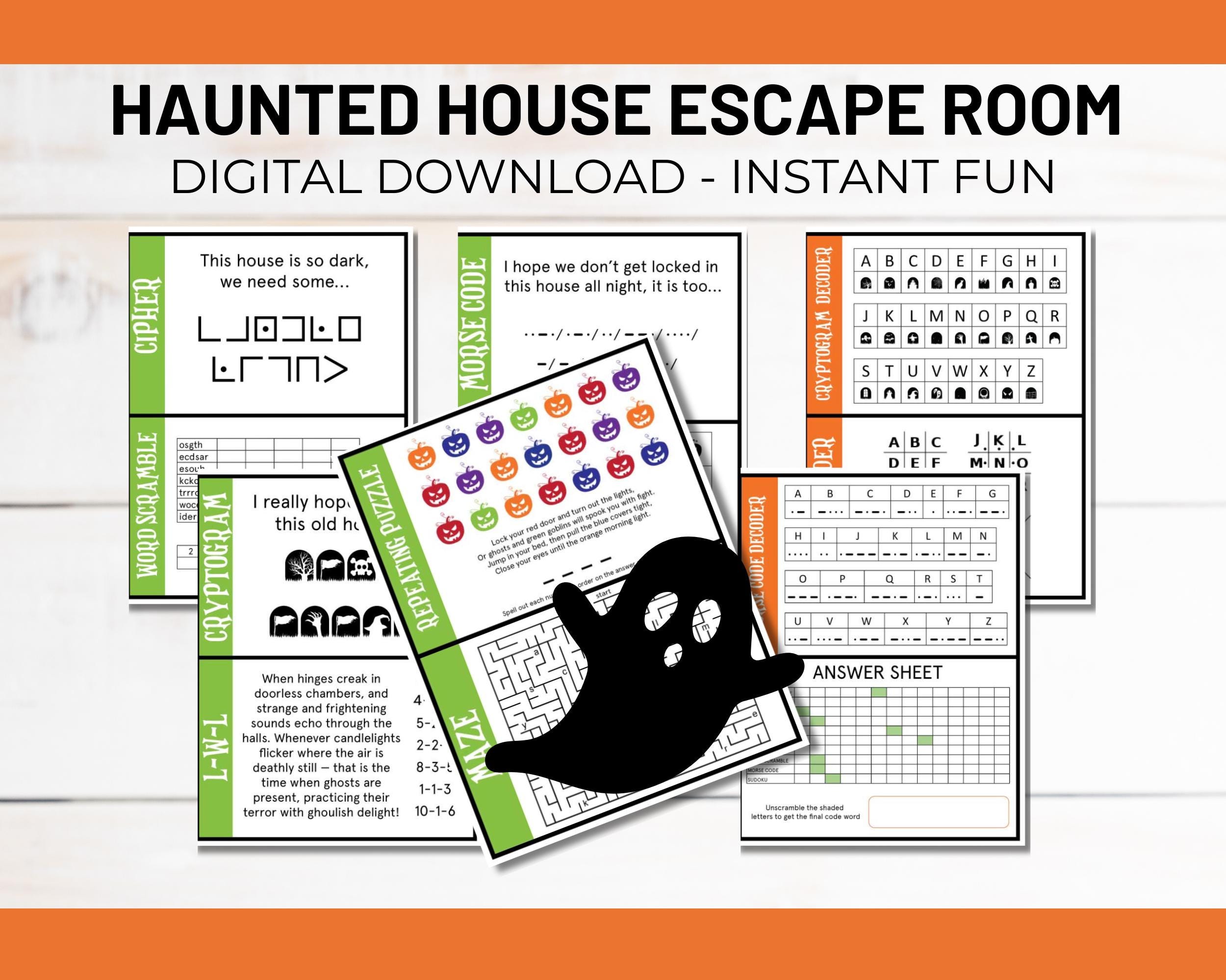 Haunted House Escape Room for Kids | Kids Halloween Escape Room ...