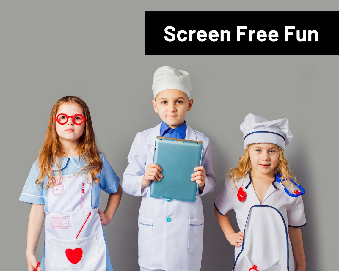 Doctor's Office Pretend Play Card, Medical Toy, Nurse Dramatic Play, Instant Download, Hospital ...