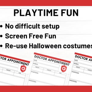 Doctor's Office Pretend Play Card Medical Instant Download Boredom ...