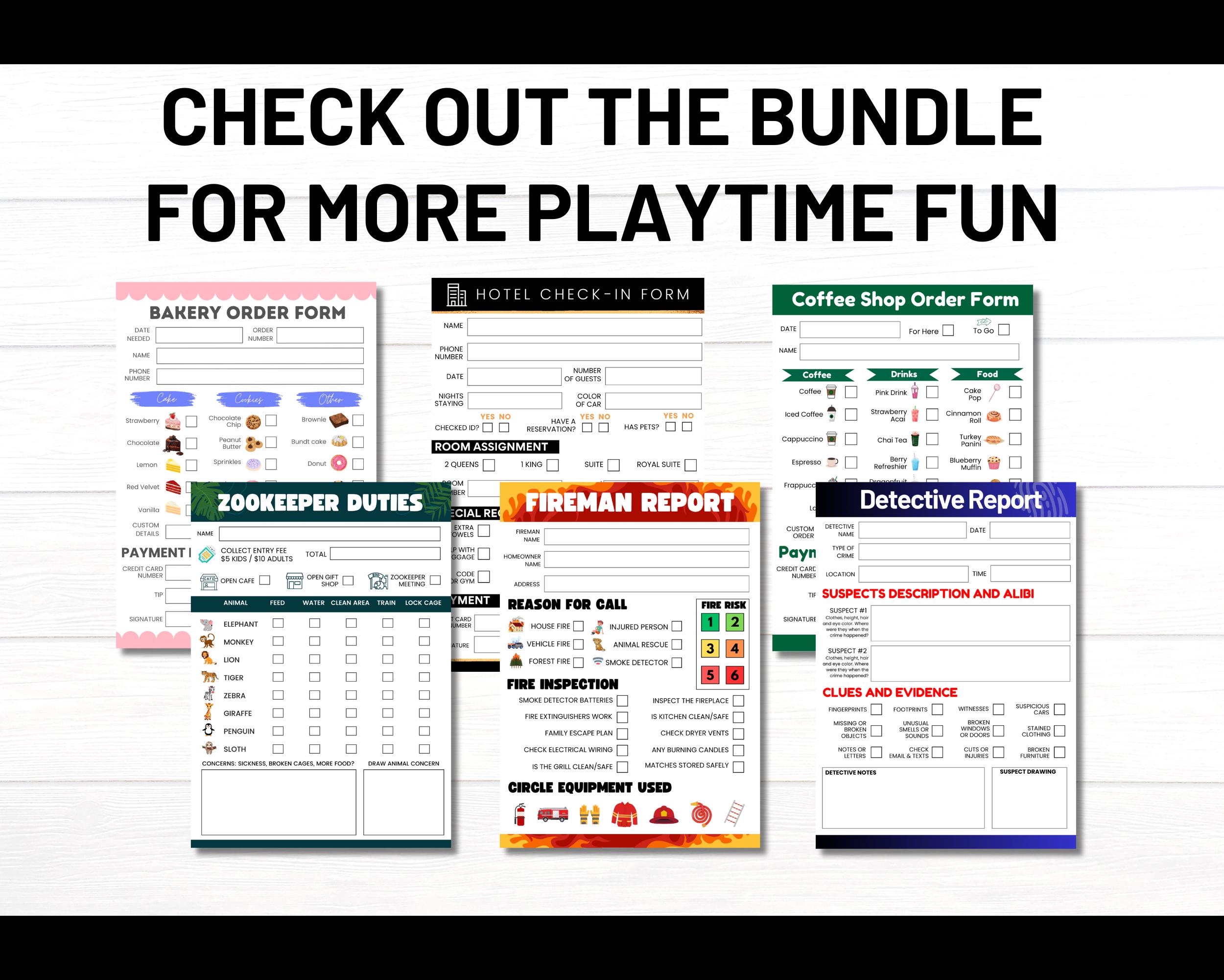 Pretend Zookeeper Printable | Zoo | Animal Checkup | Pretend Play ...