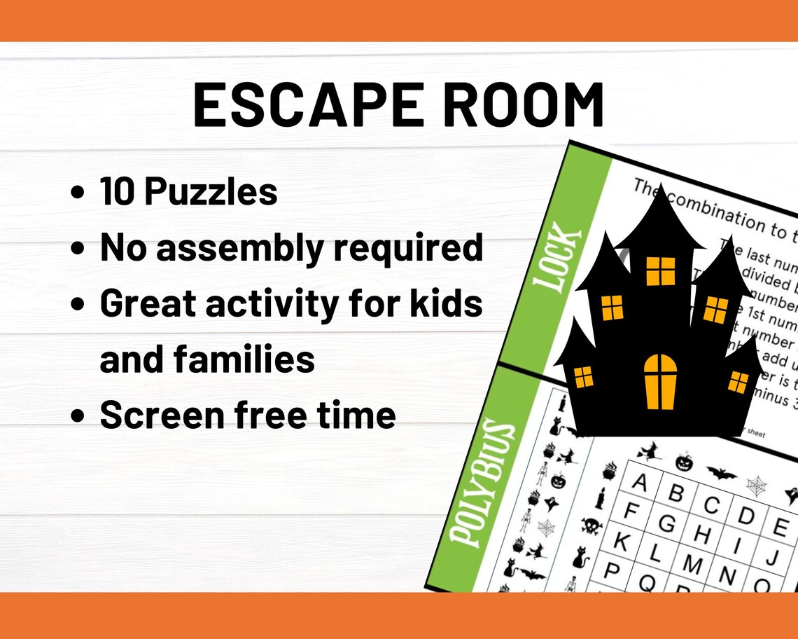 Haunted House Escape Room for Kids | Kids Halloween Escape Room ...