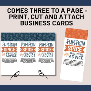 Realtor Fall Marketing Printable | Pumpkin Spice Real Estate Agent Lead ...