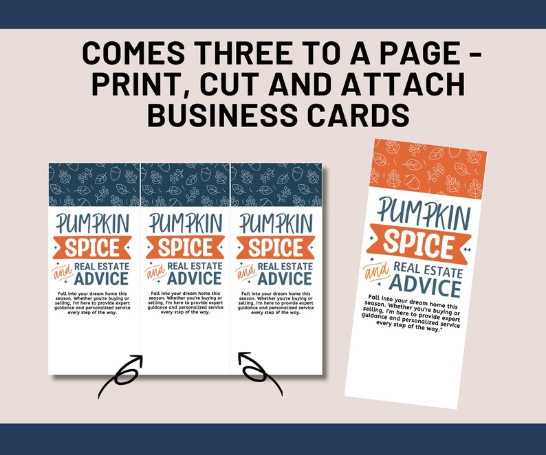 Realtor Fall Marketing Printable | Pumpkin Spice Real Estate Agent Lead ...