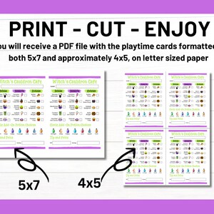 Witch's Cauldron Cafe Printable | Halloween Pretend Play | Costume Add ...