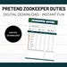 Pretend Zookeeper Printable | Zoo | Animal Checkup | Pretend Play ...