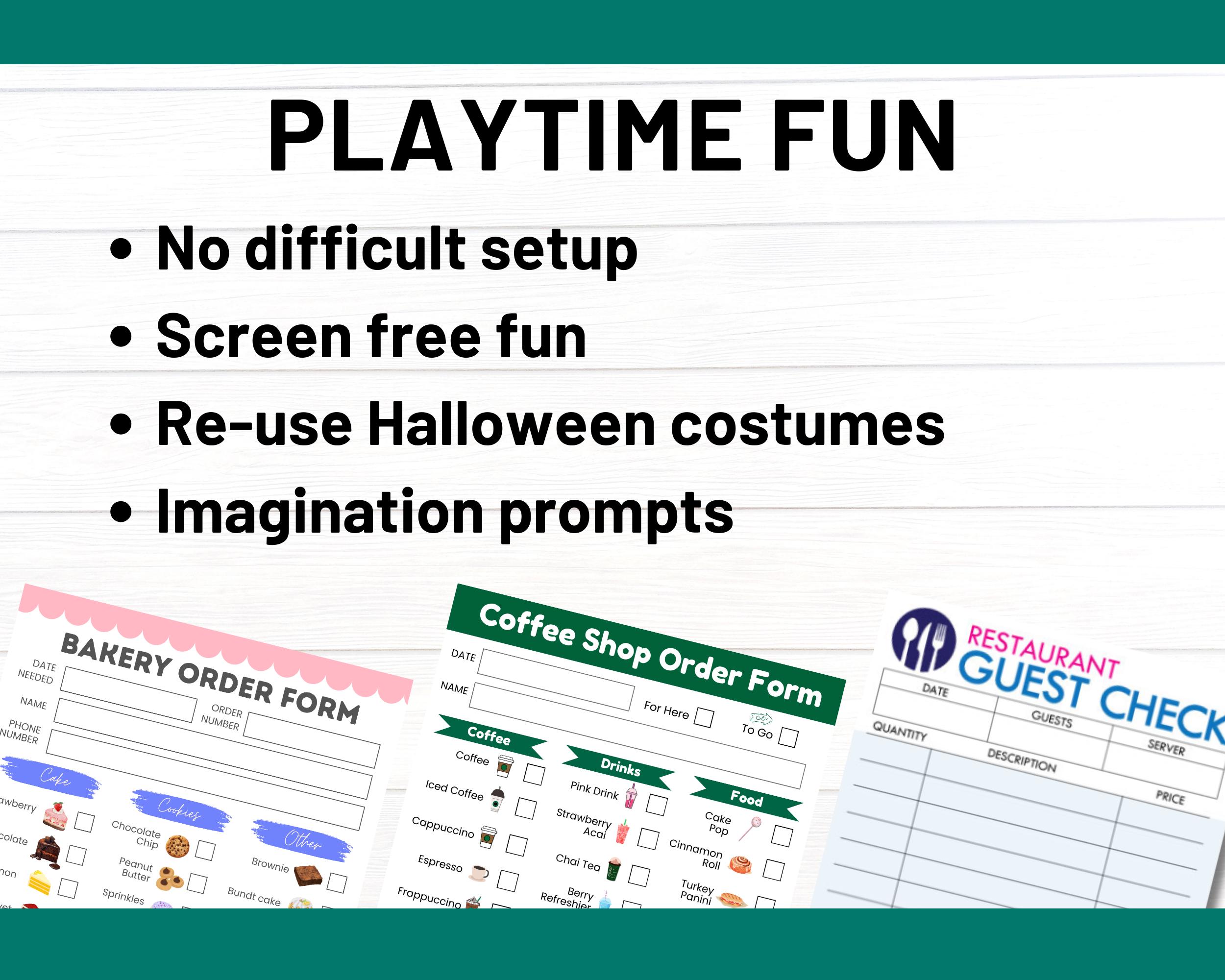 Bestseller Pretend Play Kit, Printable Dramatic Play Imagination Cards ...