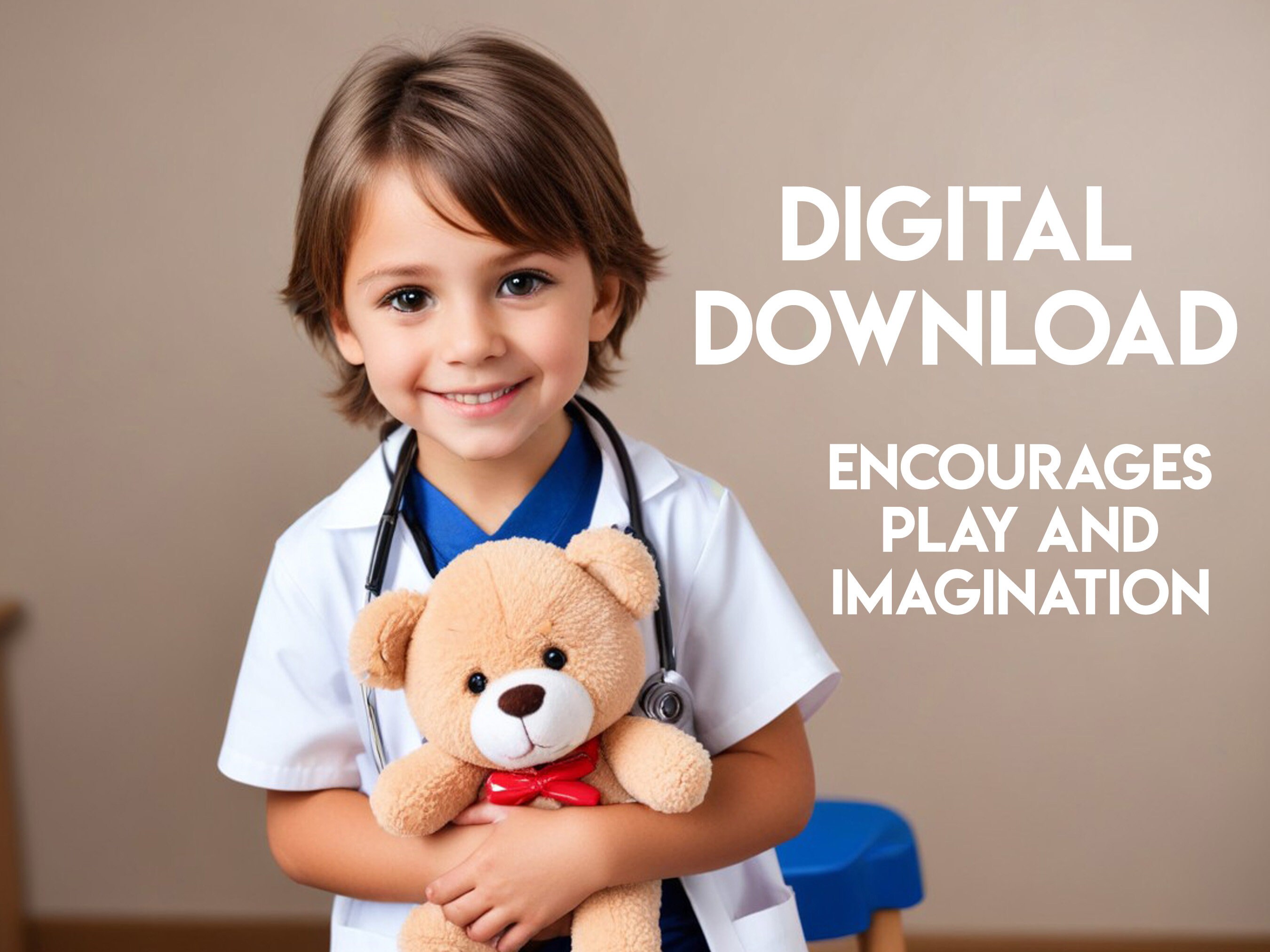 Pretend Veterinarian Printable Pet Checkup Pretend Play Instant ...