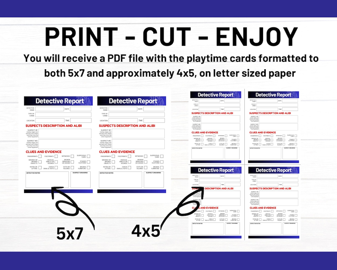 Pretend Detective Form | Printable Play Detective | Dramatic Play ...