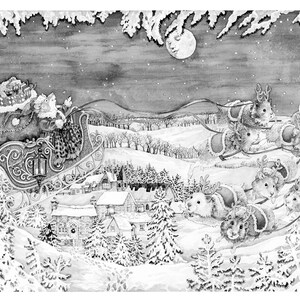 4 Coloring Pages ,spreads From the Children's Book the Mice Before ...