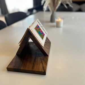 Book Stand Unique Wooden Book Rest Phone Rest Reading Nook Nightstand ...