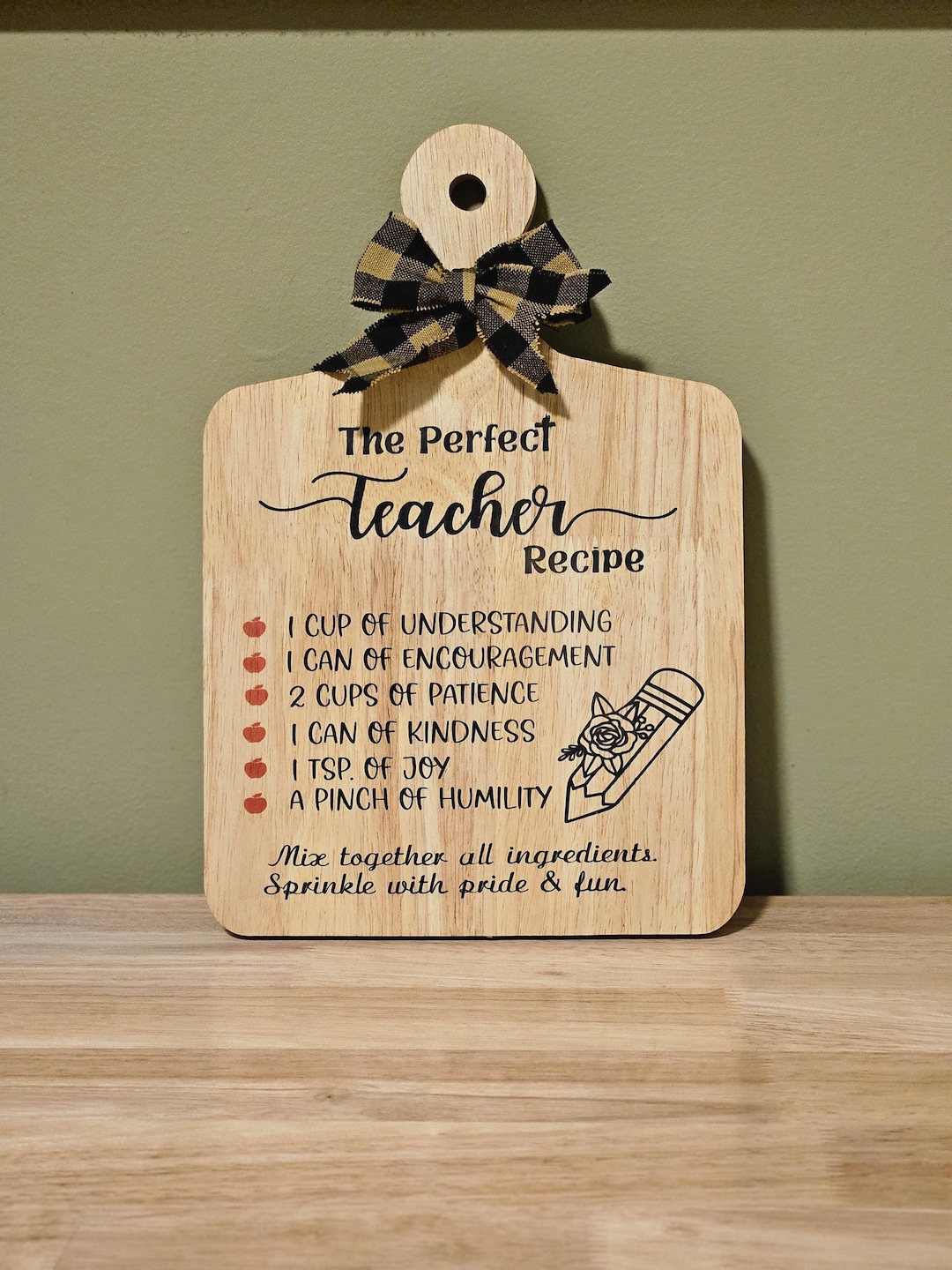 The Perfect Teacher Recipe, Perfect Gift for That Special Teacher! - Etsy