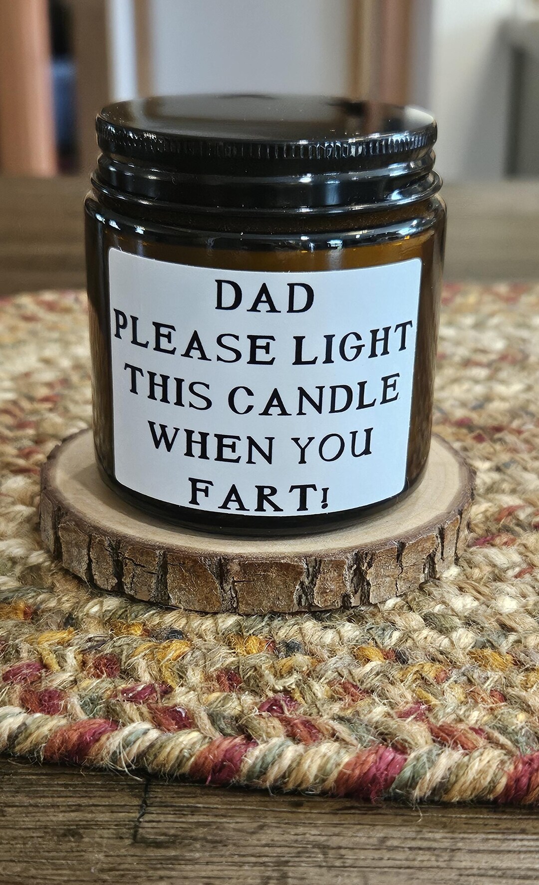 Dad Please Light This Candle When You Fart! Soy Scented, Funny Candle ...