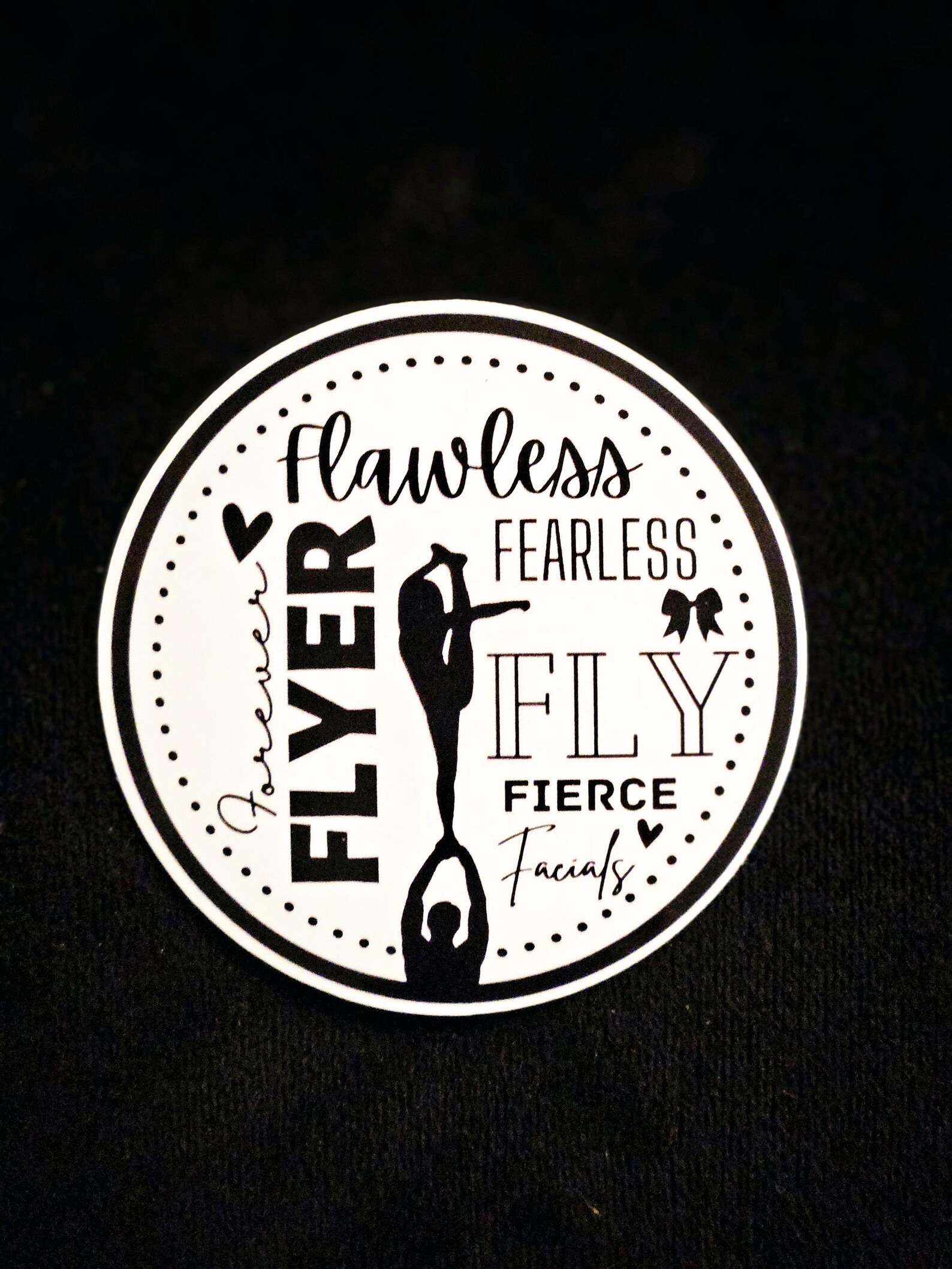 Cheerleading Flyer Sticker, Waterproof, Perfect for Tumblers, Laptops ...