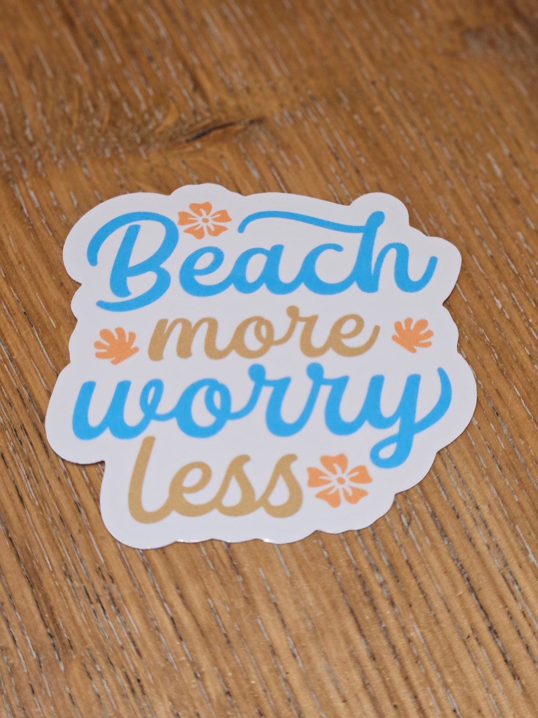 Beach Themed Waterproof Decals/stickers for Water Bottles, Phones, Cars ...