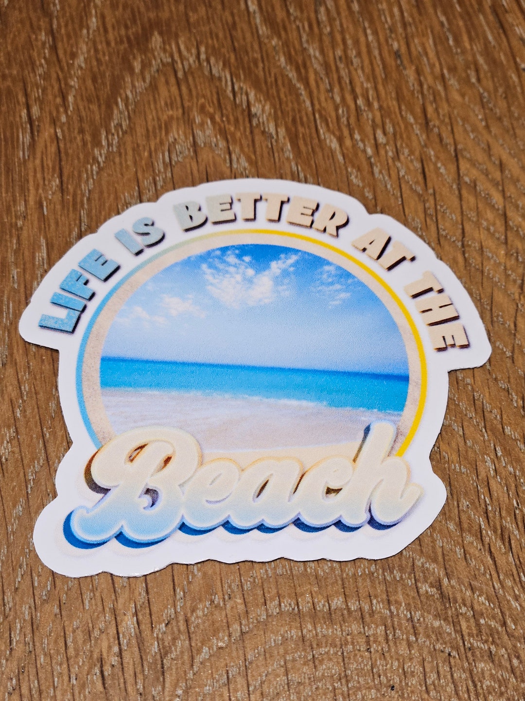 Beach Themed Waterproof Decals/stickers for Water Bottles, Phones, Cars ...