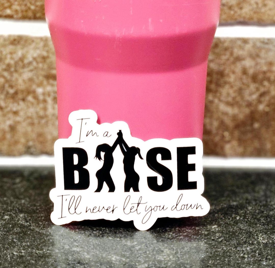 Cheerleading Base Sticker, Waterproof, Perfect on Tumblers, Laptops and ...