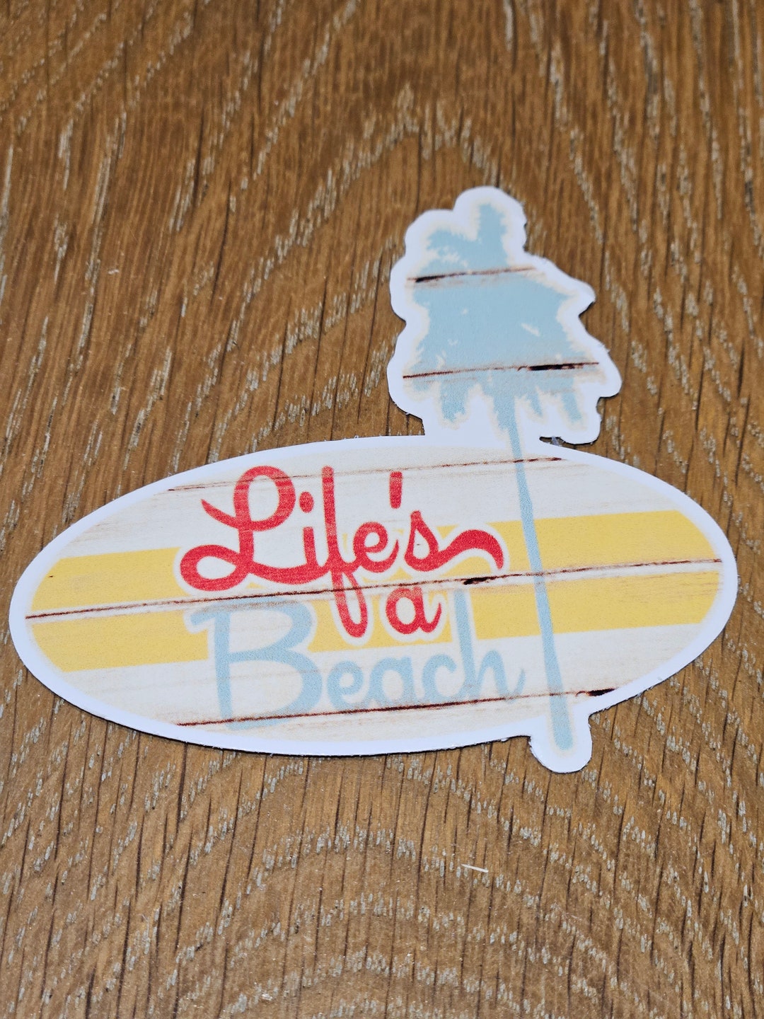 Beach Themed Waterproof Decals/stickers for Water Bottles, Phones, Cars ...