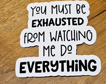 Funny, Sarcastic Quotes, Waterproof Decals, Stickers for Water Bottles ...