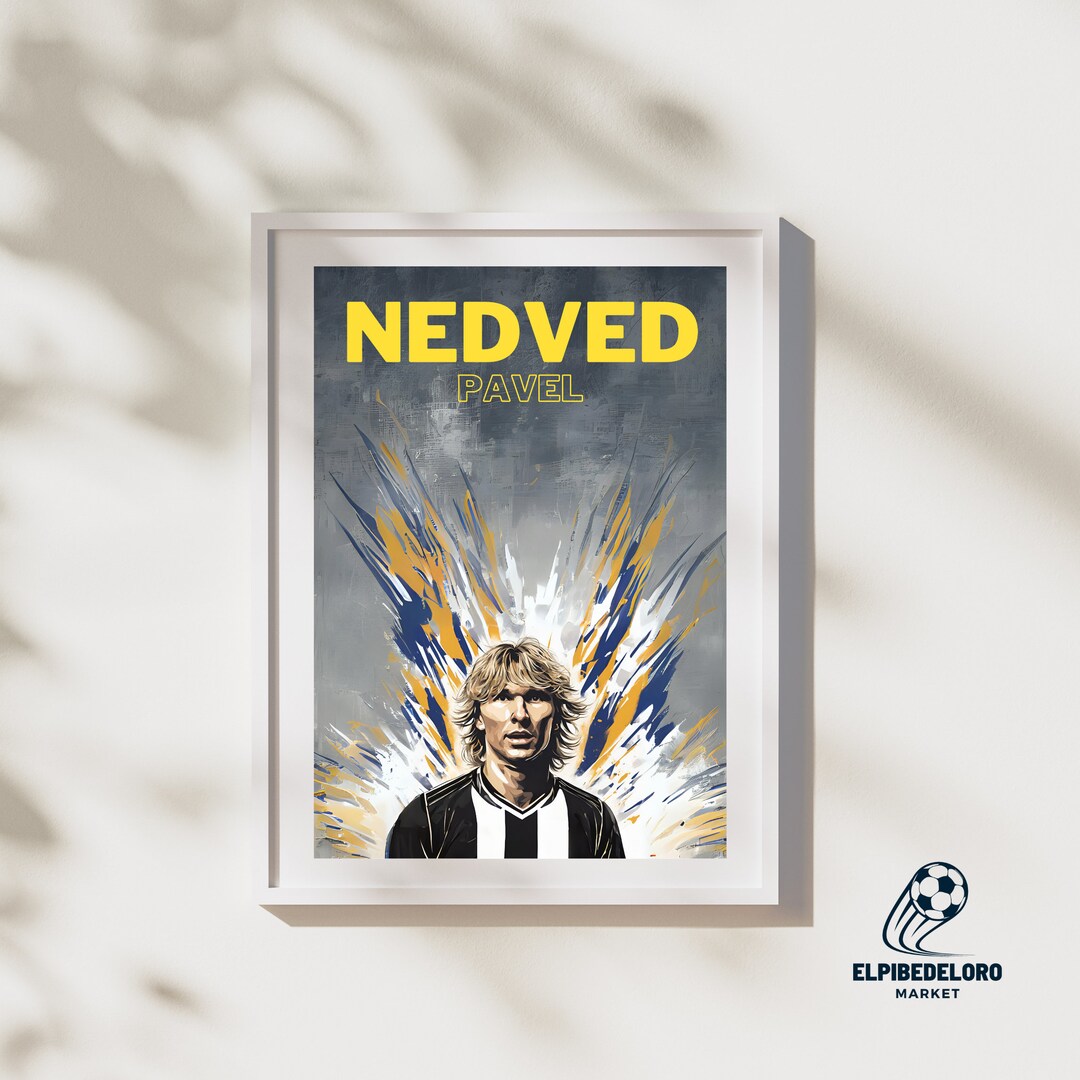 Poster Pavel Nedved. Premium Football Posters Custom Prints for Fans ...