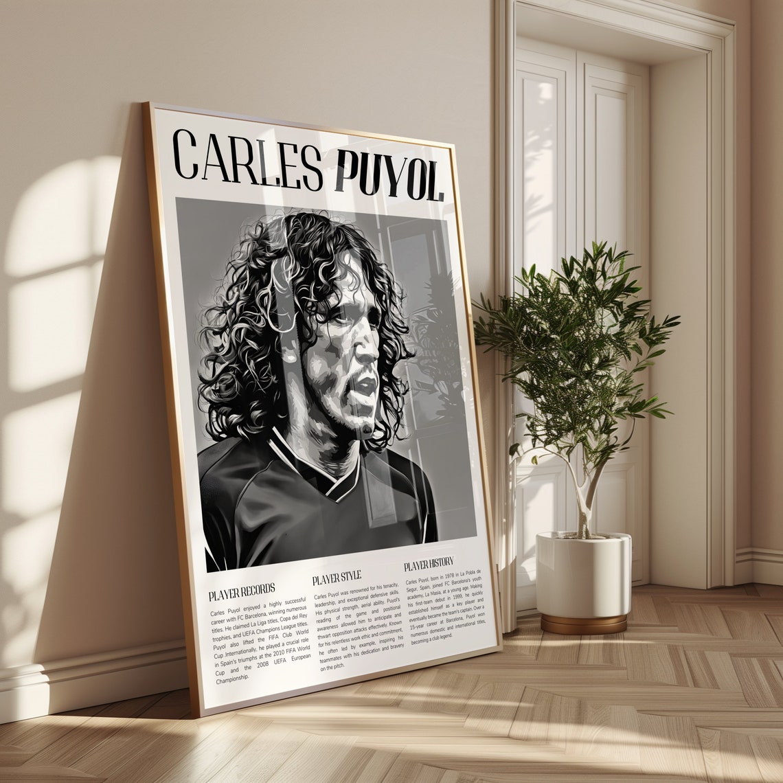Poster Carles Puyol. Premium Football Posters Custom Prints for ...