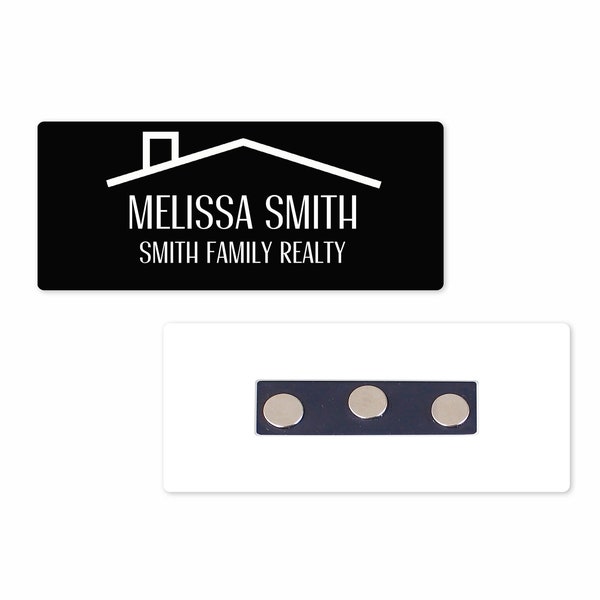Real Estate Name Tag Magnetic - Etsy