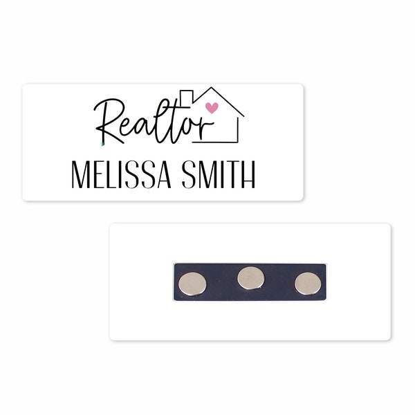 Realtor Name Tag - Etsy