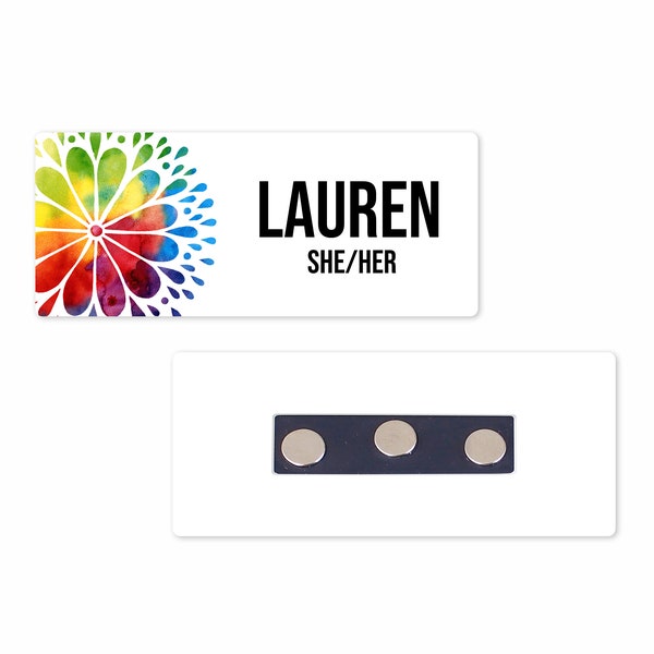 Magnetic Name Tag - Etsy