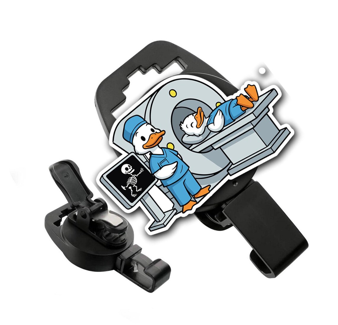 MRI Safe Badge Holder - MRI Machine Duck Acrylic, Retractable Badge ...