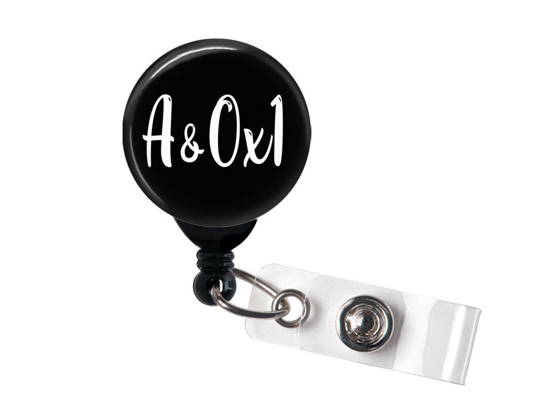 Retractable Badge Reel A&ox1 / Alert and Oriented X1 / Badge - Etsy
