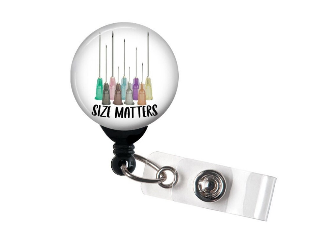Size Matters Badge Reel, Badge Holder With Swivel Clip, Belt Clip ...